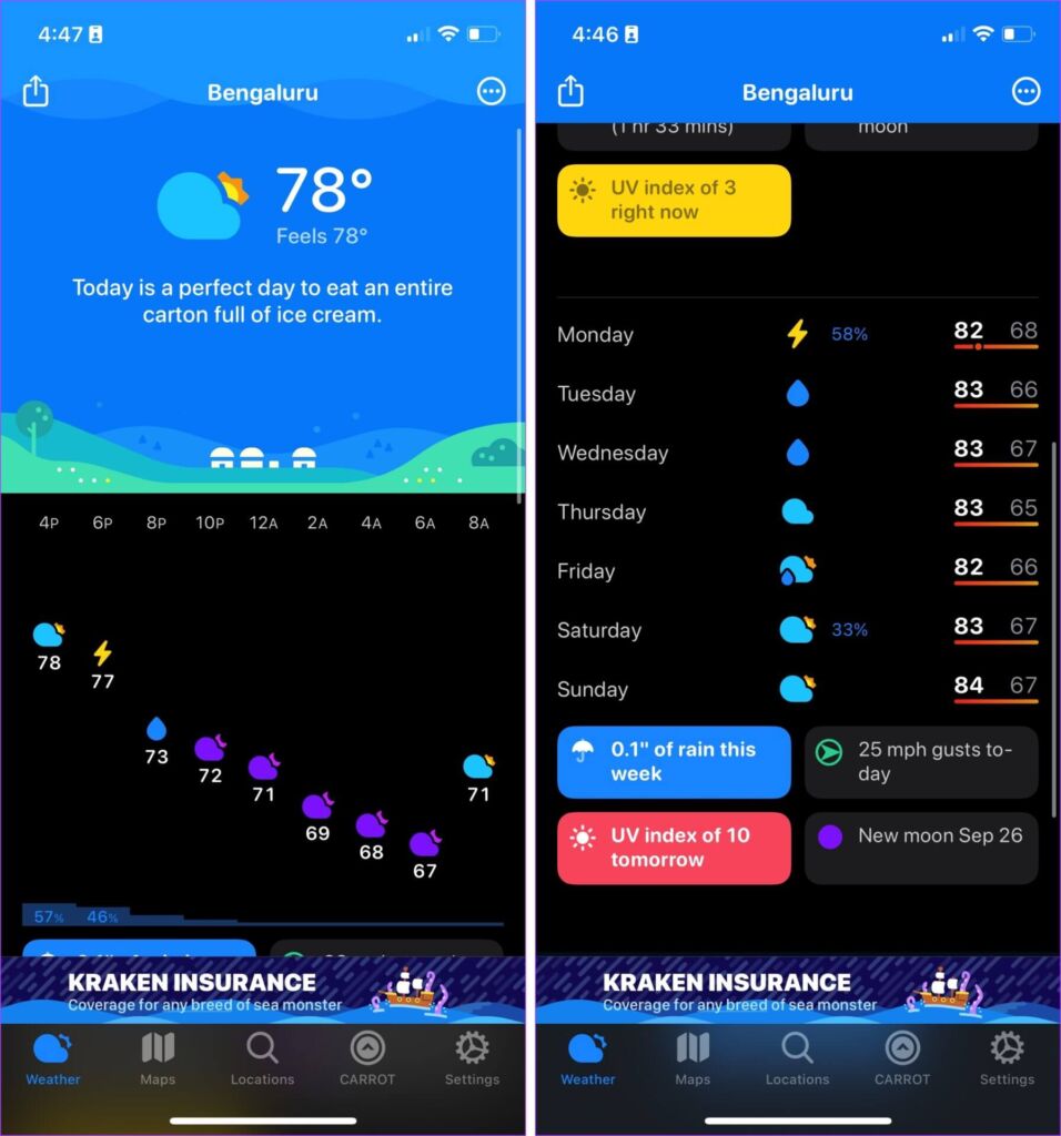 أفضل تطبيقات الطقس المجانية لأجهزة iPhone و iPad | أحلى هاوم