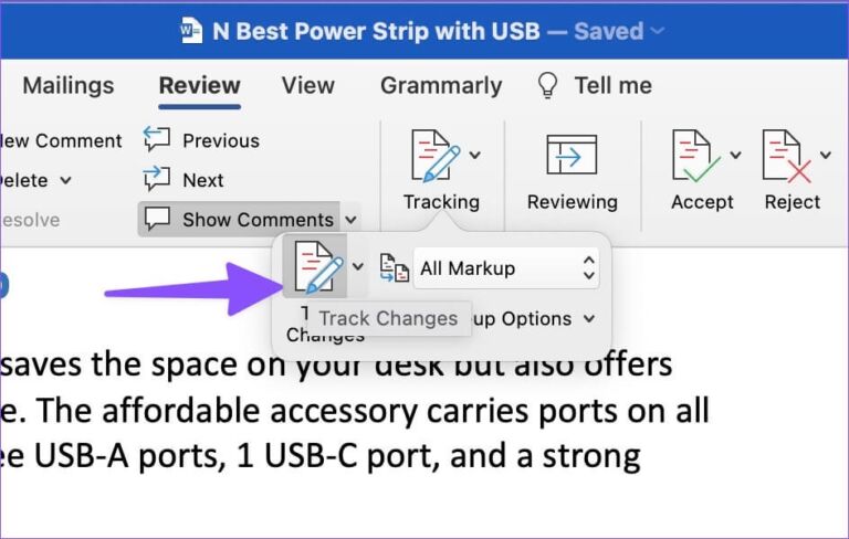 Come tenere traccia delle modifiche in Microsoft Word | La casa migliore