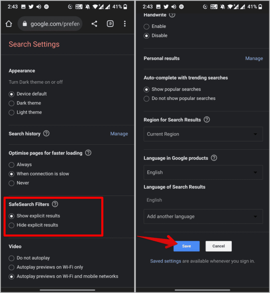 Come attivare/disattivare Safe Search su Ricerca Google | La casa migliore
