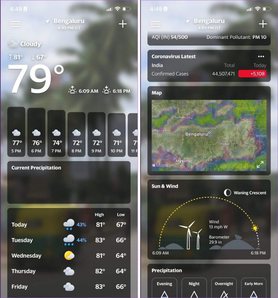 أفضل تطبيقات الطقس المجانية لأجهزة iPhone و iPad | أحلى هاوم