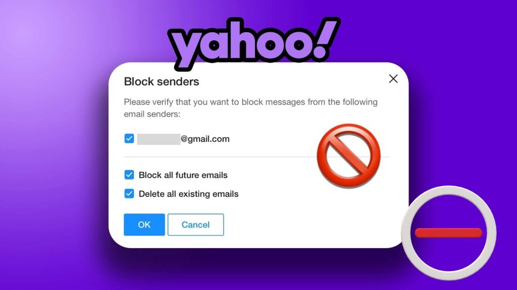 كيفية حظر رسائل البريد الإلكتروني على Yahoo Mail | أحلى هاوم