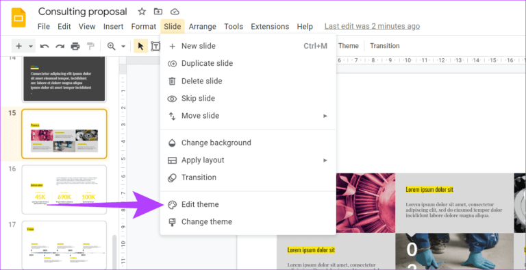 Change Theme And Theme Colors In Google Slides Heath Techno