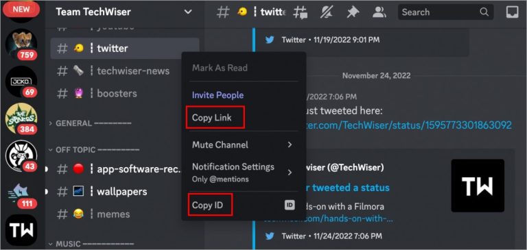 Discord 프로필, 채널, 서버, 메시지 ID 및 링크를 복사하는 방법 | 최고의 집