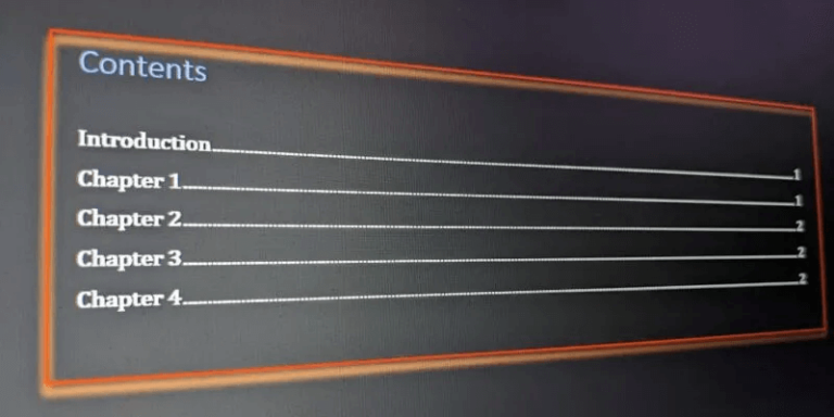 كيفية إضافة جدول محتويات في Microsoft Word | أحلى هاوم