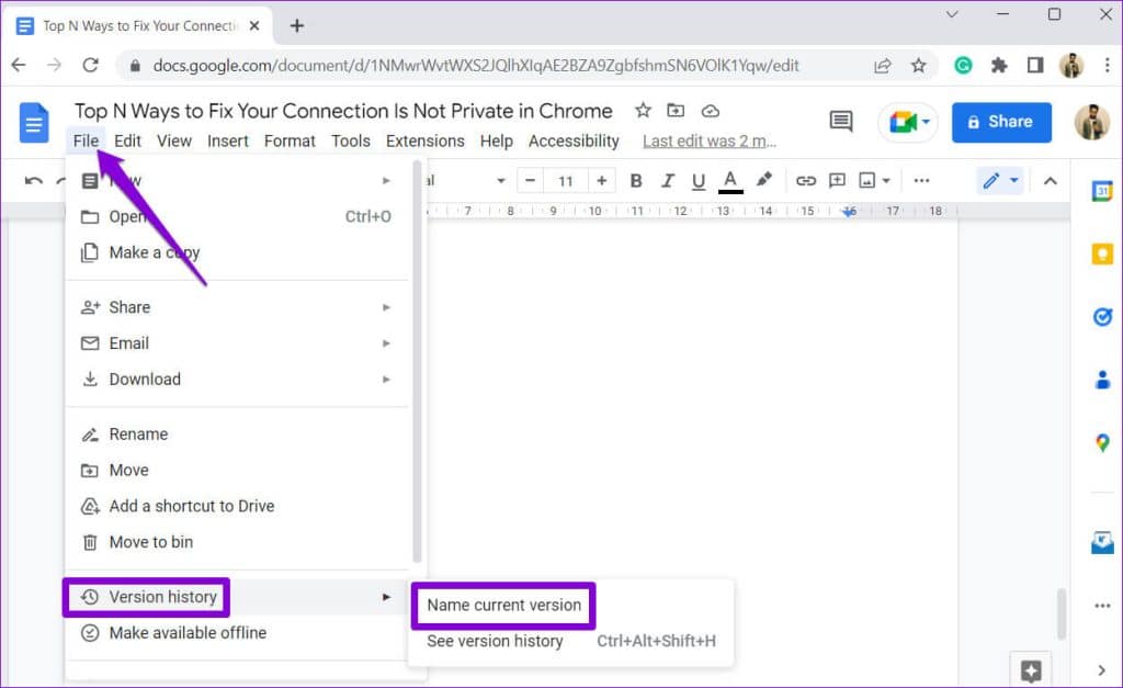 Cómo ver y administrar el historial de versiones en Google Docs | la ...