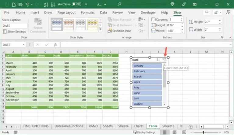 Come utilizzare Slicer per filtrare una tabella in Microsoft Excel | La ...