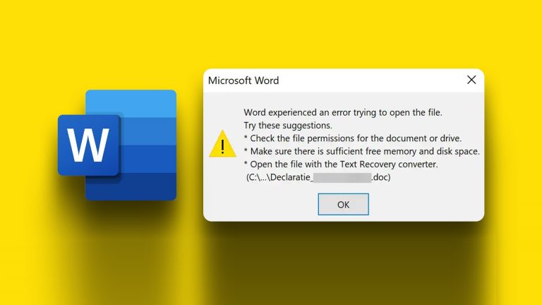 Top 6 oplossingen voor Microsoft Word Er is een fout opgetreden bij het ...