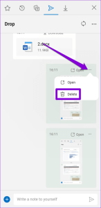 如何使用Microsoft Edge 的Drop 功能在設備之間共享文件| 最好的家