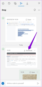 Microsoft Edge에서 드롭 기능을 사용하여 장치 간에 파일을 공유하는 방법 | 최고의 집
