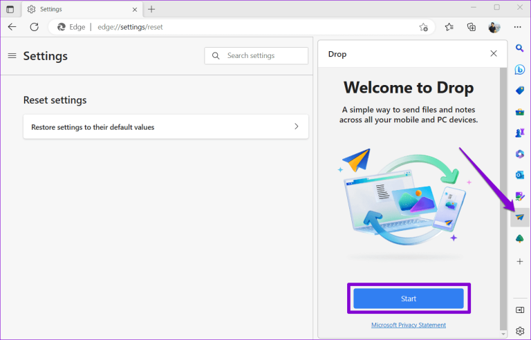 如何使用Microsoft Edge 的Drop 功能在設備之間共享文件| 最好的家