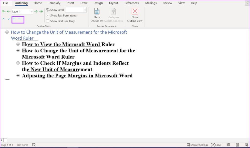 Comment utiliser le mode Plan dans Microsoft Word | La meilleure maison