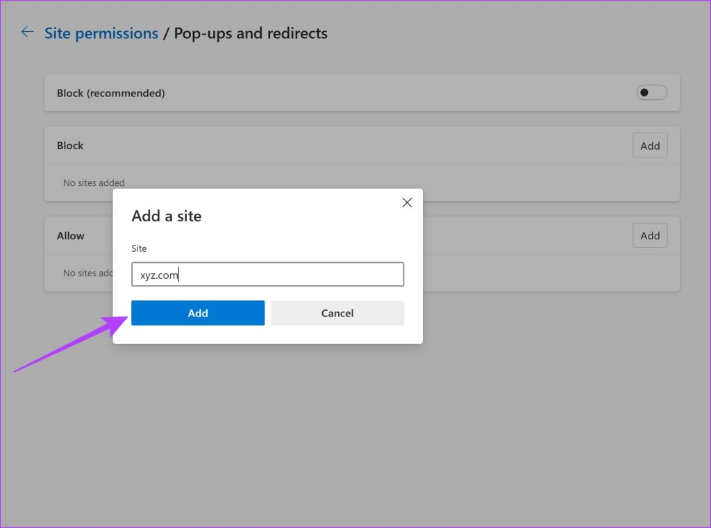 Come bloccare o consentire i popup su Microsoft Edge | La casa migliore