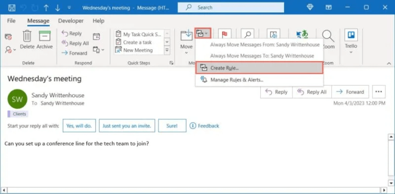 كيفية استخدام قواعد Microsoft Outlook لإدارة علبة الوارد الخاصة بك ...