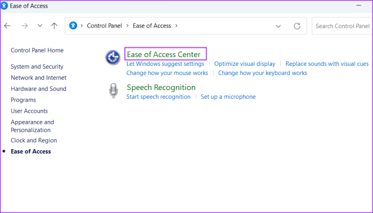 8 maneiras rápidas de abrir o Centro de Facilidade de Acesso no Windows ...