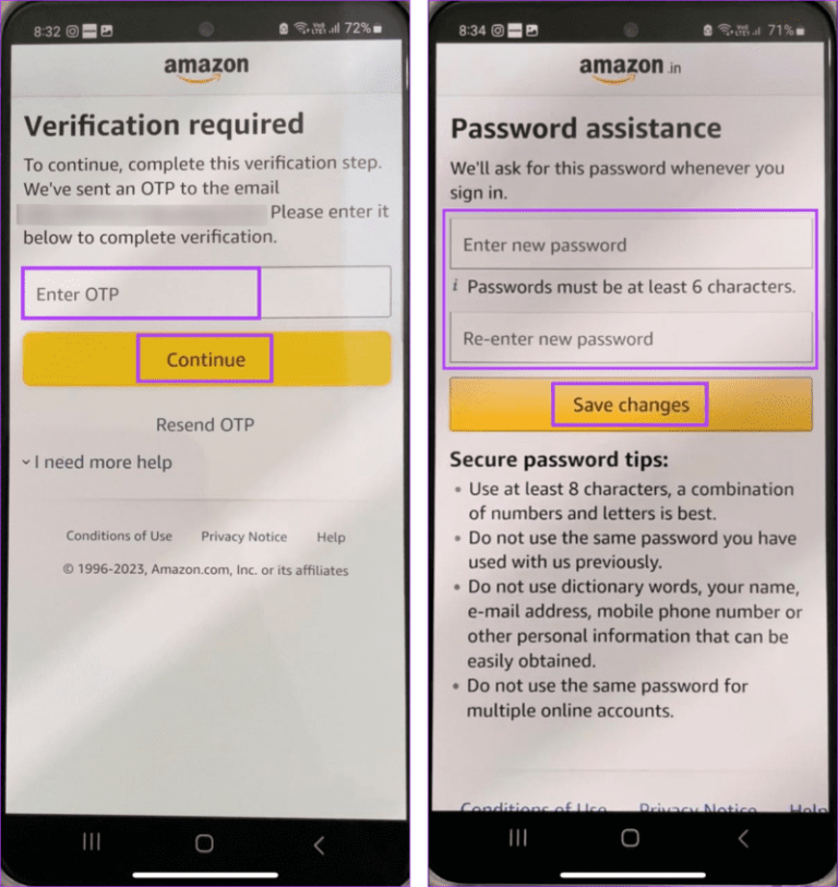 Cómo cambiar o restablecer tu contraseña de Amazon | la mejor casa
