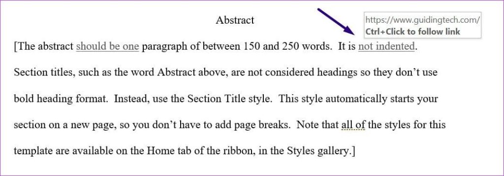 So formatieren Sie Hyperlinks in Microsoft Word | Das beste Zuhause