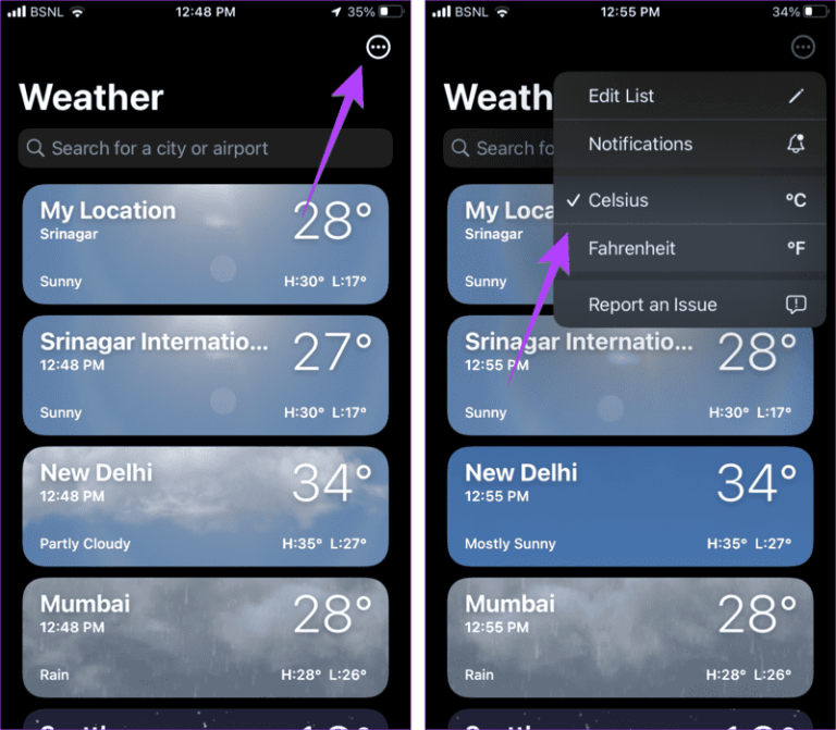 كيفية استخدام تطبيق Apple Weather على iPhone | أحلى هاوم