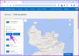 Cómo utilizar Microsoft Find My Device para rastrear una computadora ...