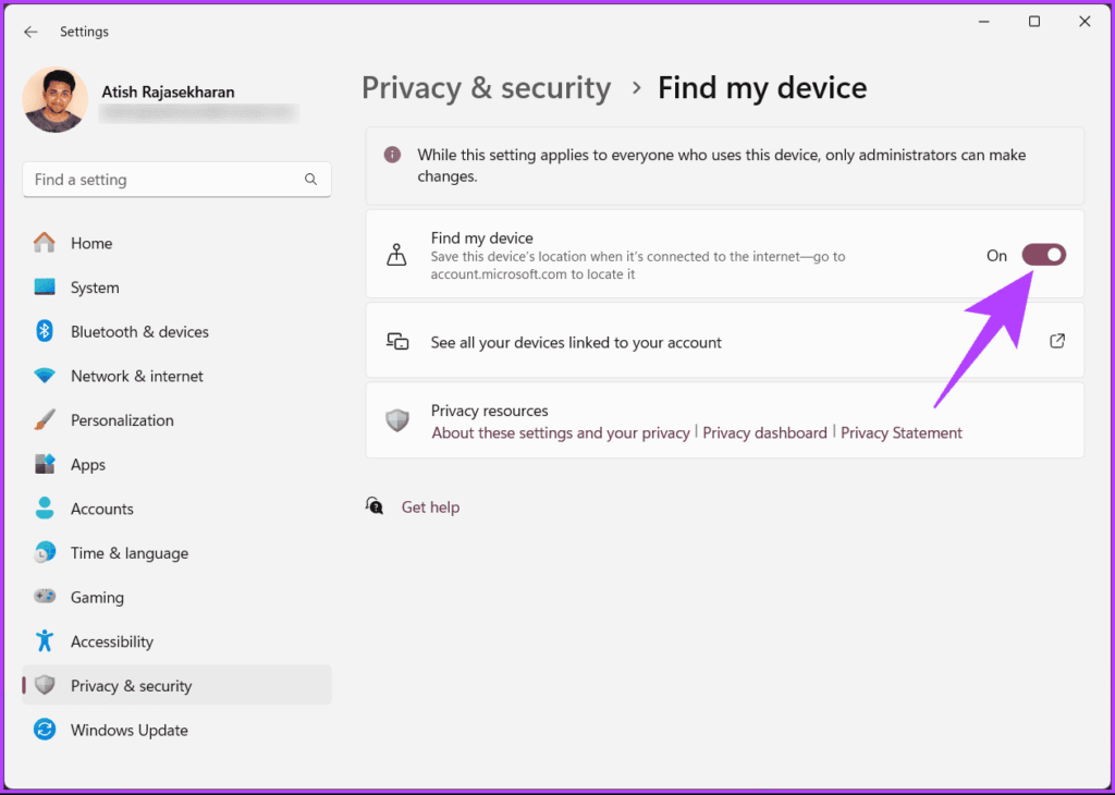 Cómo utilizar Microsoft Find My Device para rastrear una computadora ...