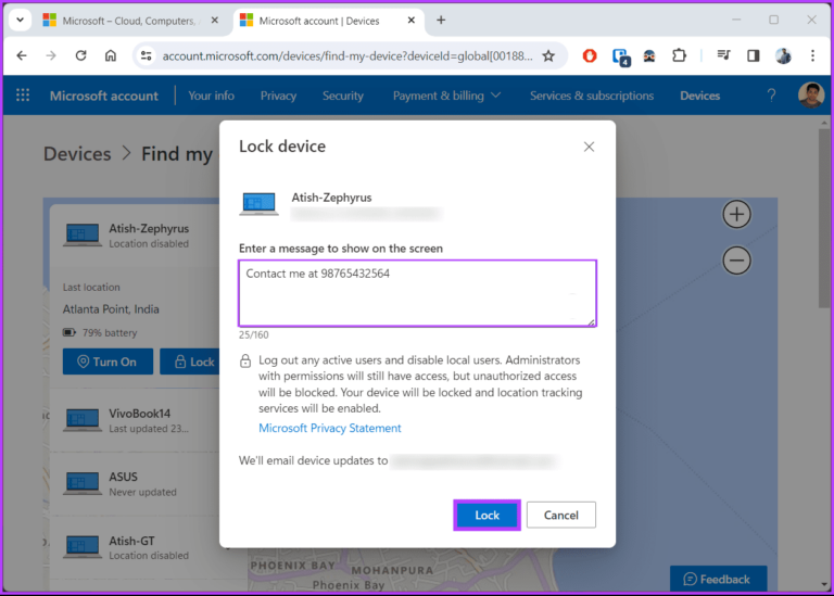 Cómo utilizar Microsoft Find My Device para rastrear una computadora ...
