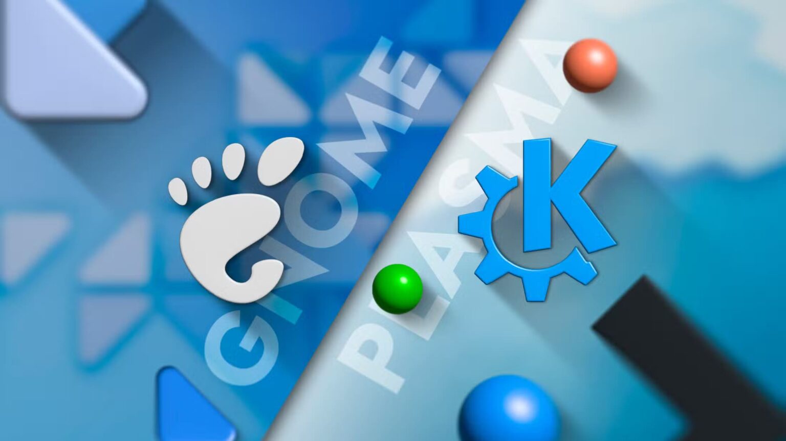 A diferença entre GNOME e KDE Plasma e escolher o melhor para desktops ...