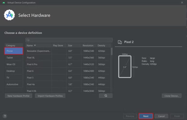 Easy Steps to Create a Virtual Device Using Android Studio | Ahla Home