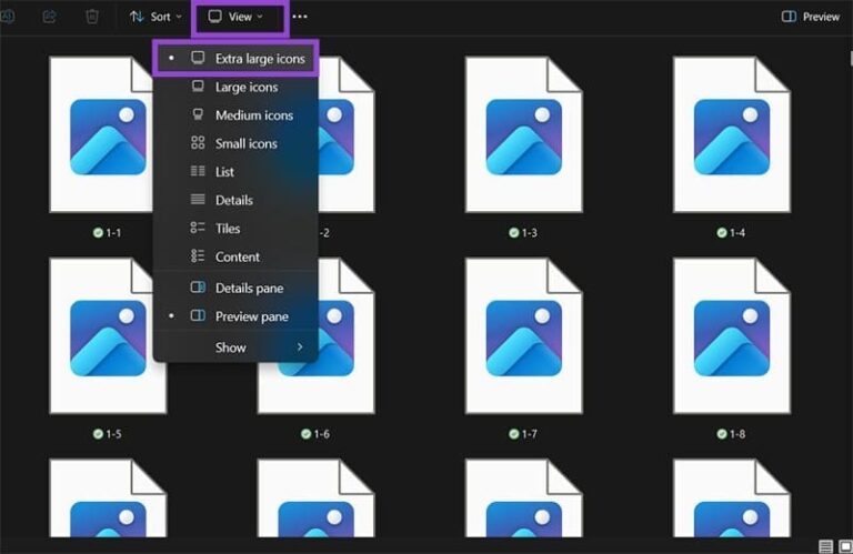Mengaktifkan pratinjau gambar dan dokumen di dalam folder di Windows 11 | Rumah terbaik